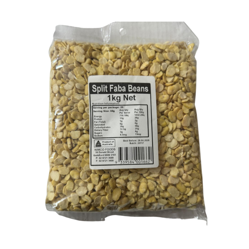 Nimco Foods Split Fab Beans - Pure Spices Wagga