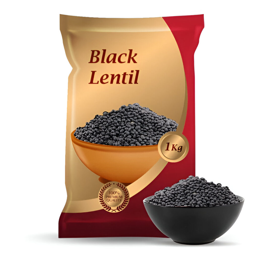 Lentil Black Lentils 1kg - Pure Spices Wagga