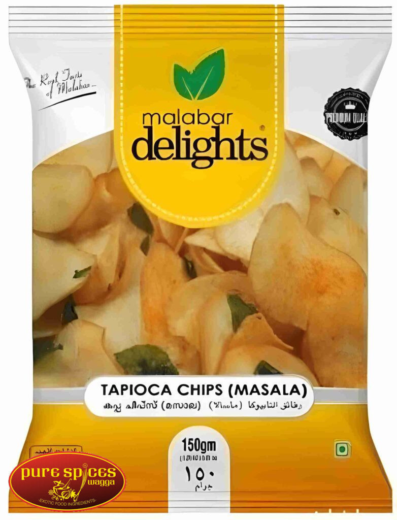 Malabar Delight Tapioca Chips Masala 150g - Pure Spices Wagga